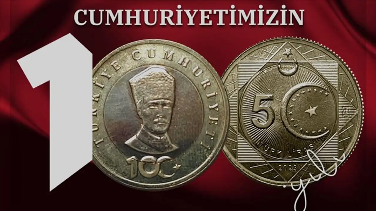 5 TL madeni para oldu: Cumhuriyet için 100 milyon tane basıldı - İz ...