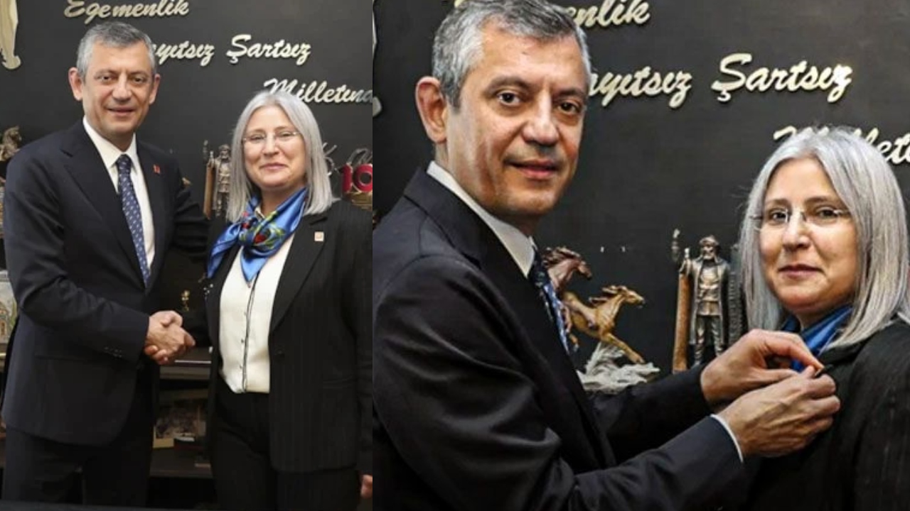 Rozetini Özgür Özel taktı: AKP'li Fuat Oktay'ın eski eşi Bedriye ...